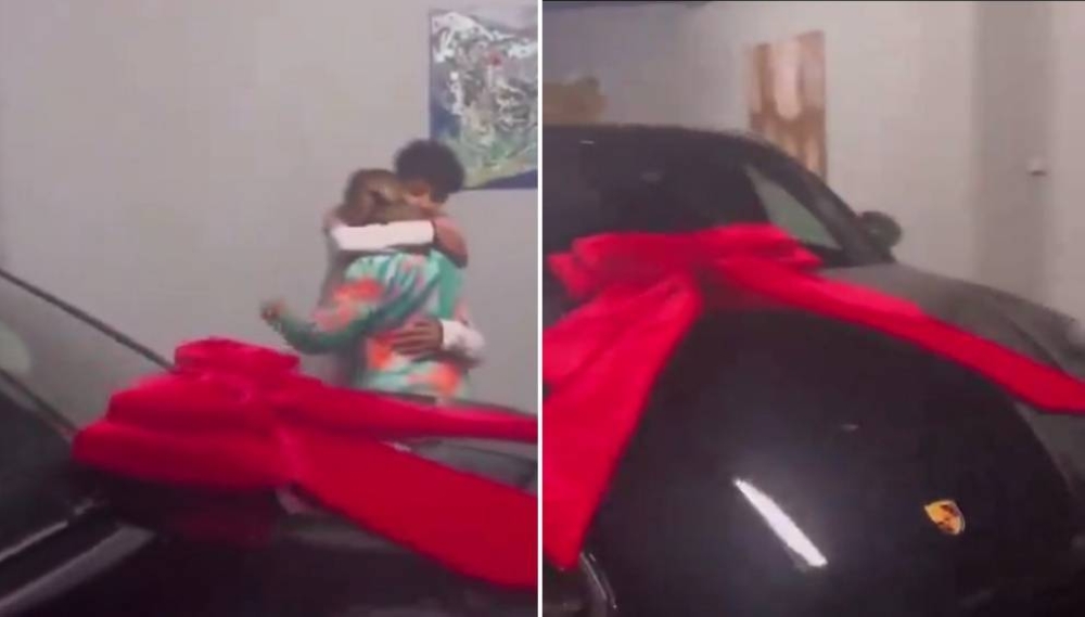 شاهد رونالدو يهدي والدته سيارة بورش بمناسبة عيد ميلادها المرصد الرياضية